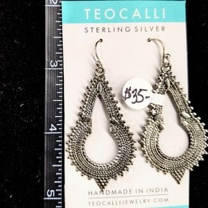 Teocalli | Jewelry | Nwt Teocalli Sterling Silver Chandelier Earrings ...